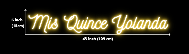 Custom neon for Jennifer E. Herrarte – Neon.Outshine