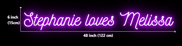 Custom neon for Stephanie Hamilton – Neon.Outshine