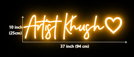 Custom RGB neon sign for Khushboo Patel – Neon.Outshine
