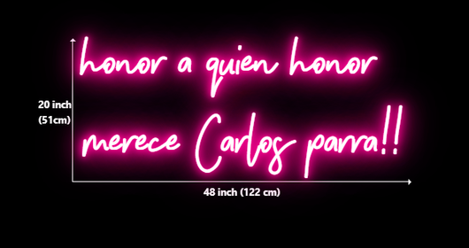 Custom Neon for Brenda Guzman – Neon.Outshine