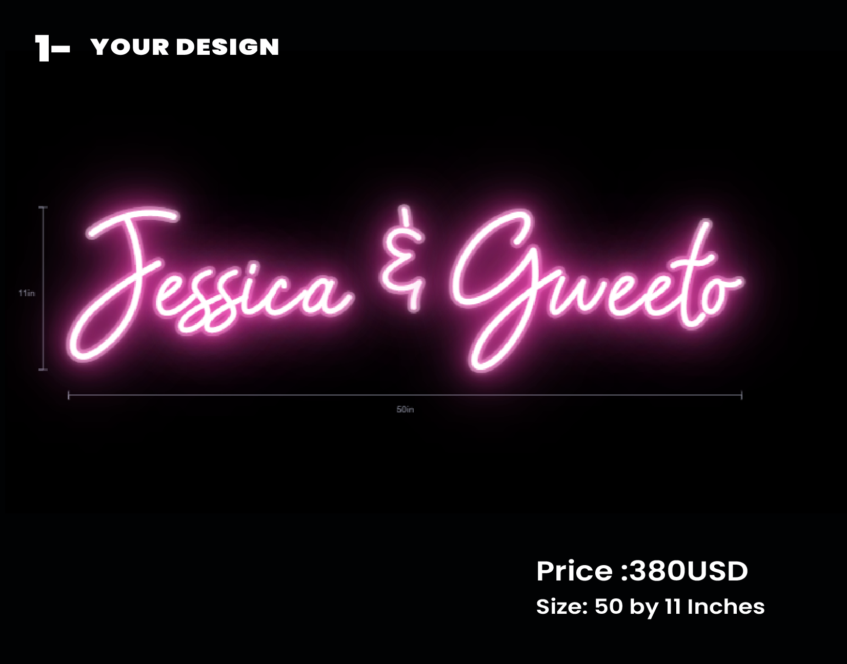 CUSTOM DESIGN FOR Jessica rozier – Neon.Outshine