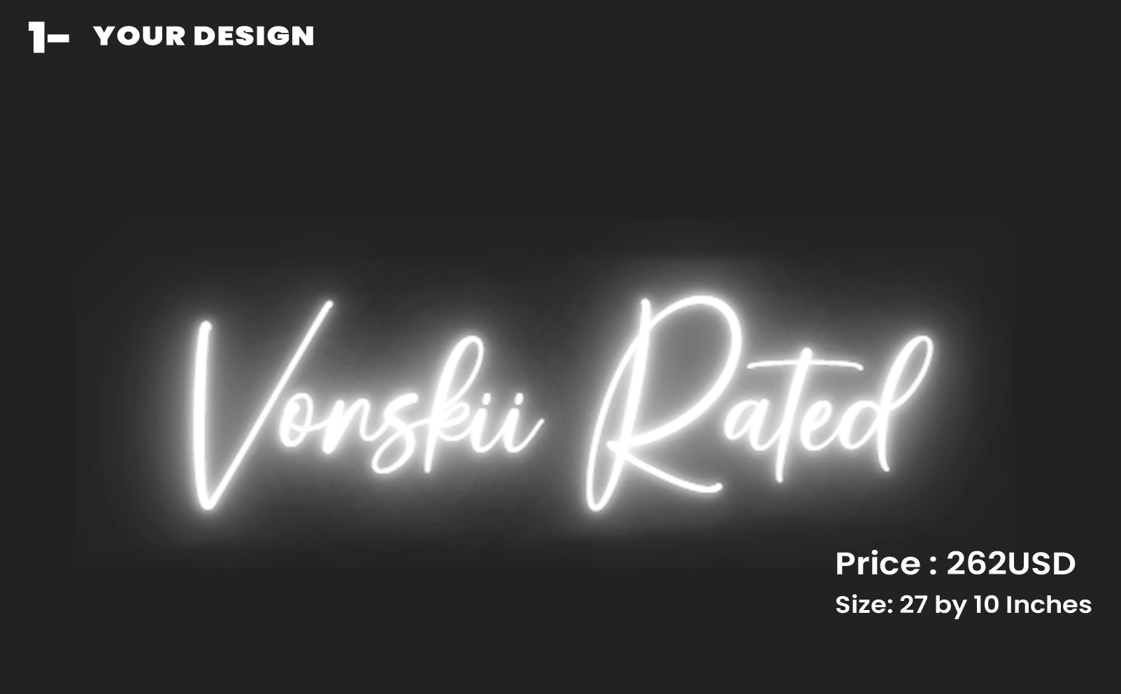 CUSTOM SIGN FOR Dominque Daniel – Neon.Outshine