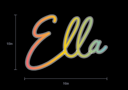 Custom Neon Sign For Ella – Neon.Outshine