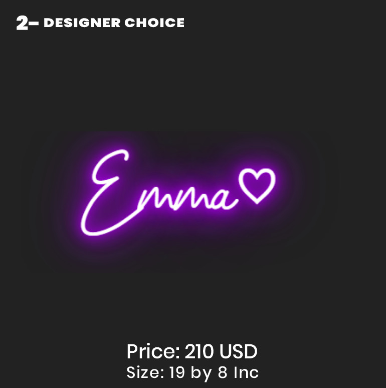 custom sign for Melissa Kizer – Neon.Outshine