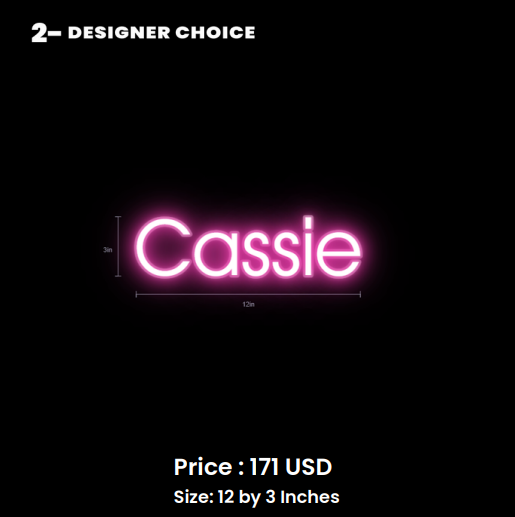 custom sign for Jessica johnson – Neon.Outshine