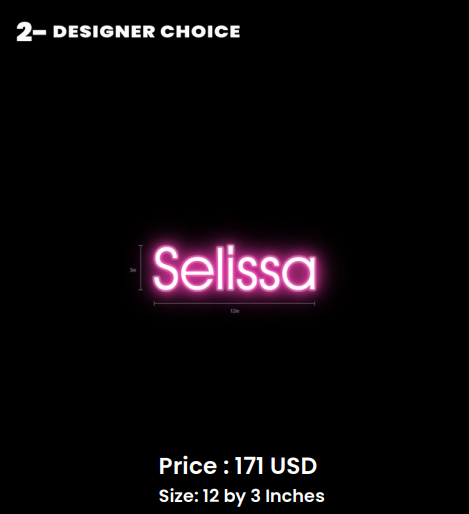 custom sign for Candace Rush – Neon.Outshine