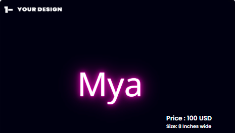 Custom Neon Sign For Mya Presley – Neon.Outshine