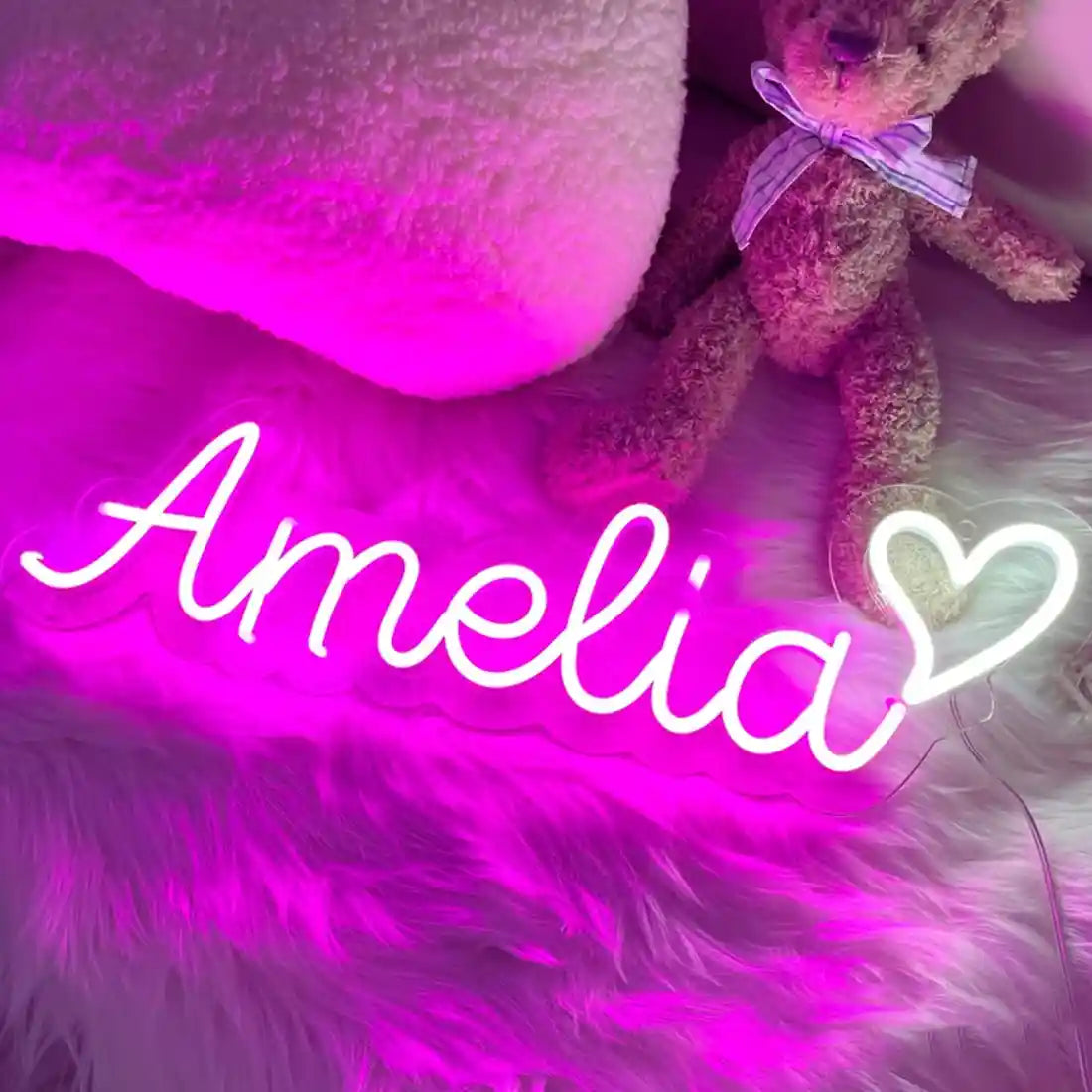 Amelia Name Neon Sign - Personalize Your Space with a Neon Touch ...