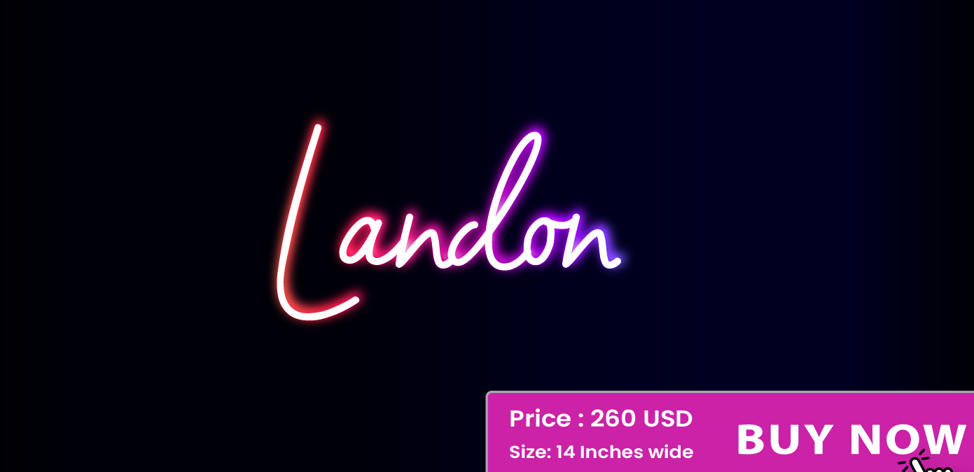 custom sign for Valerie Hobia. – Neon.Outshine