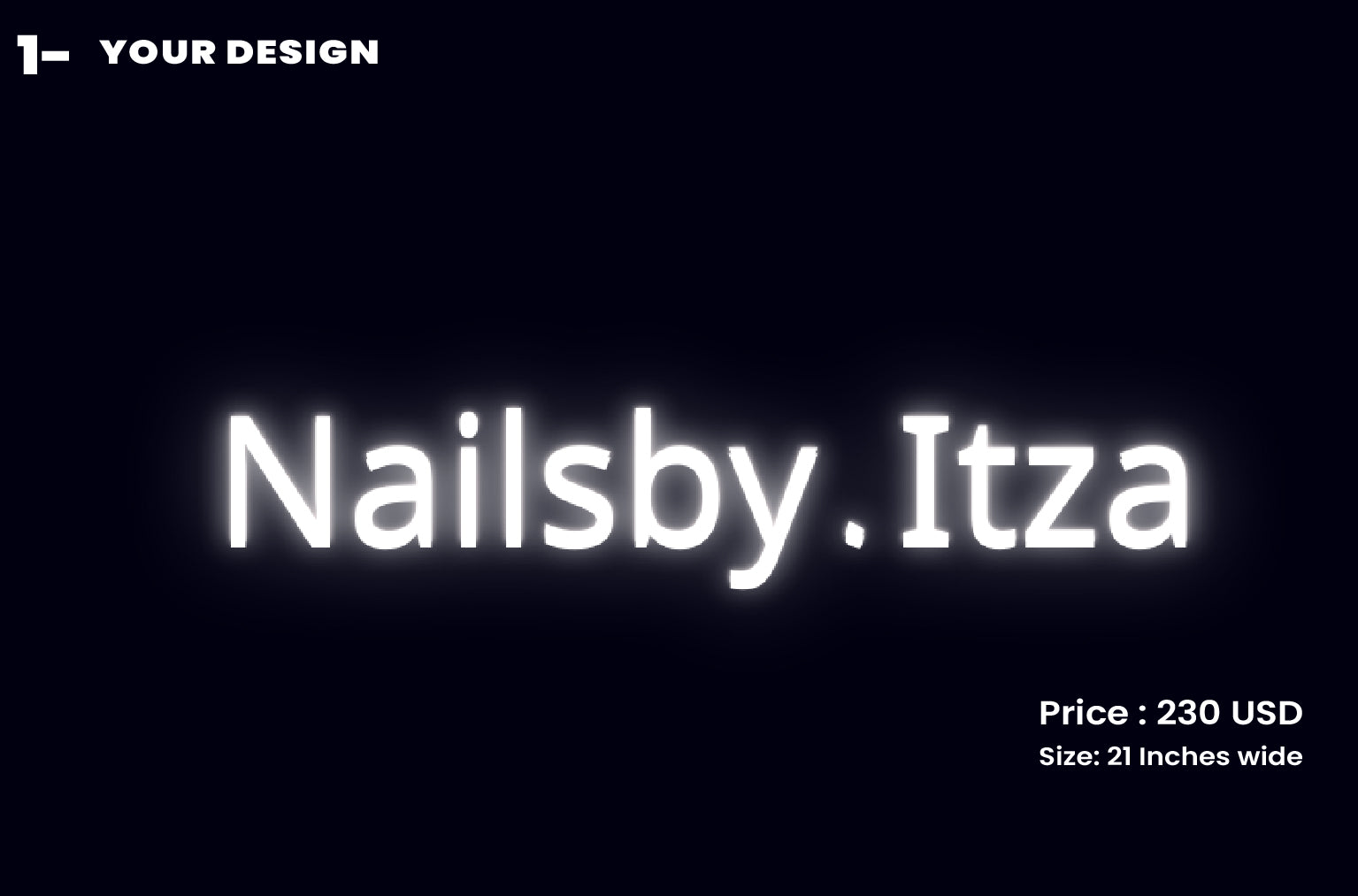 custom sign for Jose zamora. – Neon.Outshine