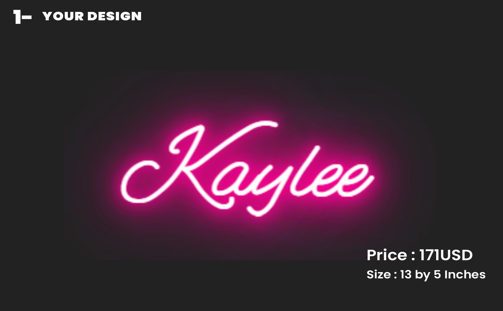custom sign for Kaylee Deel – Neon.Outshine