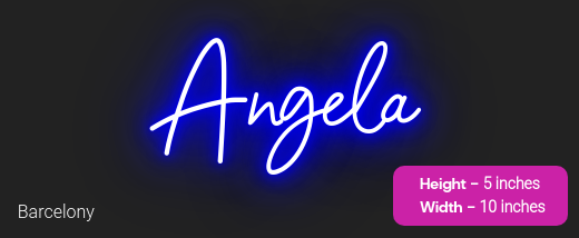 CUSTOM SIGN FOR Angela Glass – Neon.Outshine