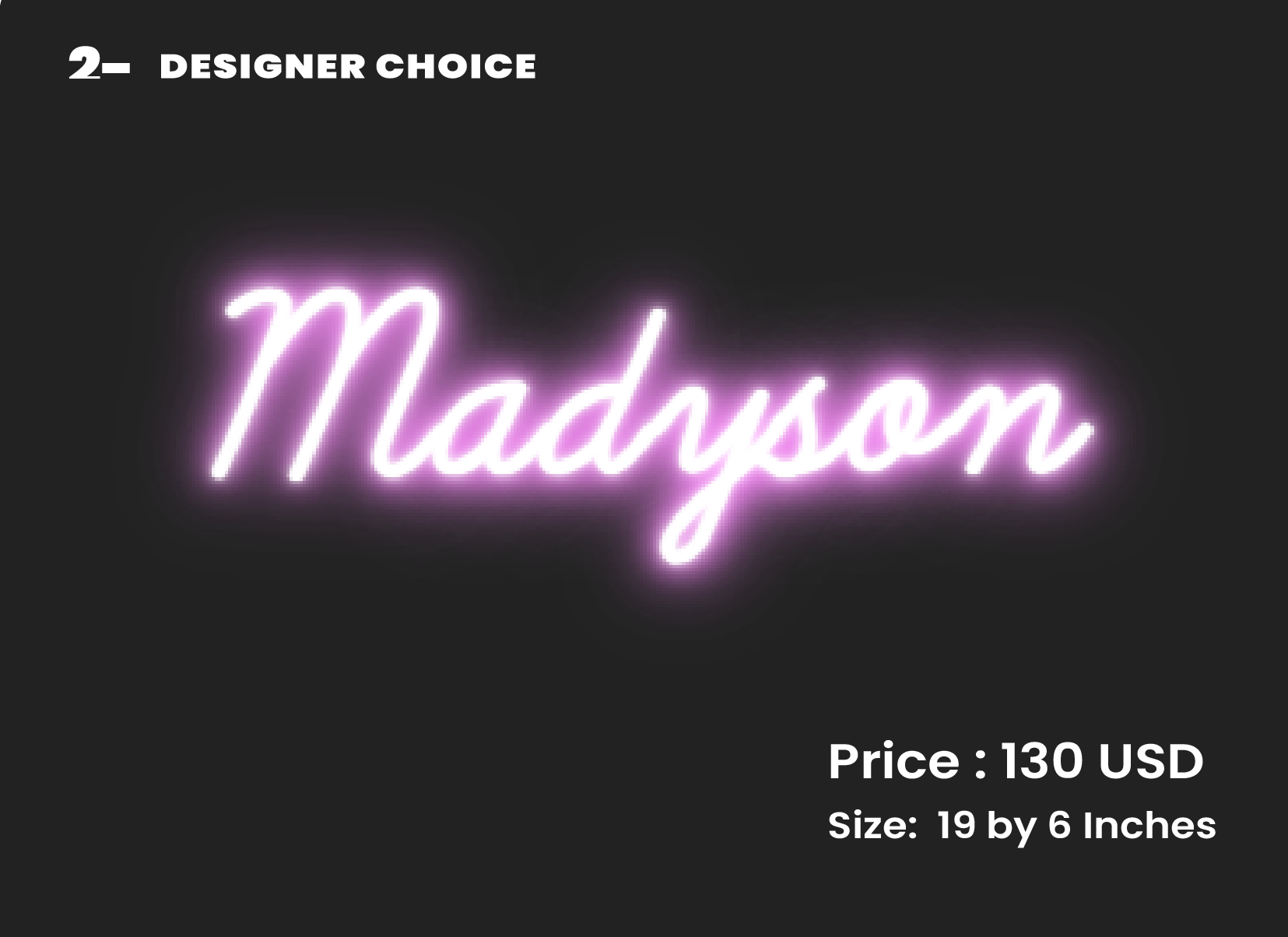 custom sign for Natalie Midkiff – Neon.Outshine