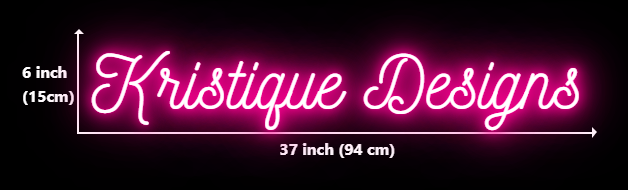 Custom neon for Kristi Abe – Neon.Outshine